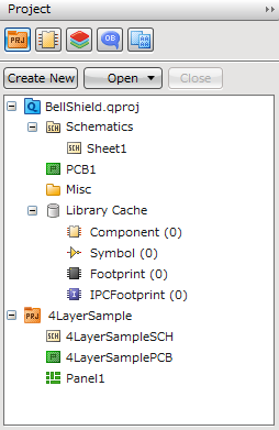 Quadcept - Project Window